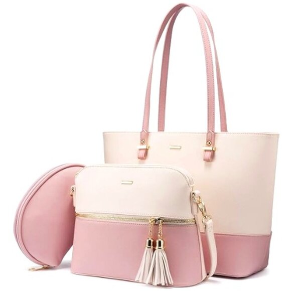 Lovevook | Bags | 3 Piece Set Purses For Women Shoulder Tote Bag ...
